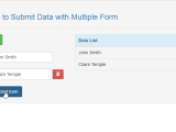How To Submit Data With Multiple Form In Javascript Sourcecodester